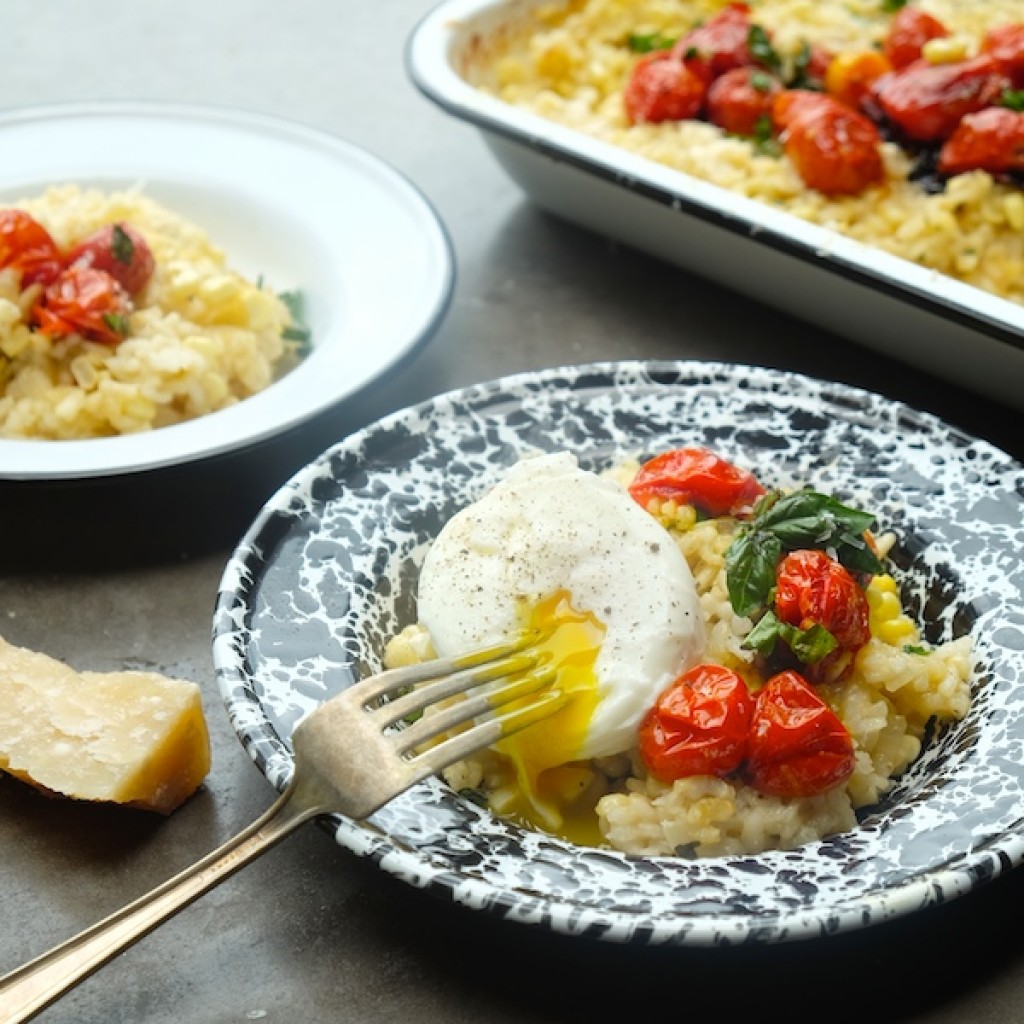 Baked Corn & Tomato Risotto - Shutterbean