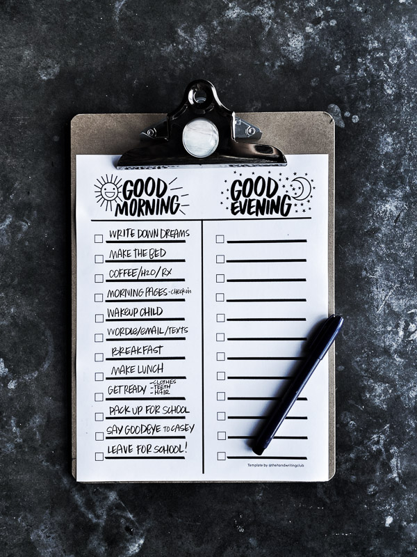 Creating a Morning Routine - Shutterbean Creating a Morning Routine - Shutterbean